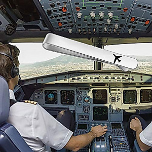 LQRI Airplane Tie Clip Airplane Jewelry Pilot Gift Fly Safe Tie Clip Aviation Gifts Pilot Tie Bar Gifts Traveling Long Distance Relationship Gift for Men (Airplane Tie Clip)