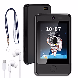 PTHTECHUS® Kids Phone Toy for Boys Girls, 3.8 "Touch Screen Toddler Smartphone with Fun Cameras 16 Games MP3 Music Player Audio Recorder Pedometer Torch Alarm Clock Children Phone for Ages 4-14