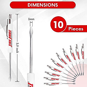 Tire Pros Pocket Screwdriver – 10-Pcs Mini Screwdriver Set with Schrader Valve Core – Dual-Sided Magnetic Precision Screwdriver with Removable Clip – Ideal for Technicians, Mechanics, Electricians