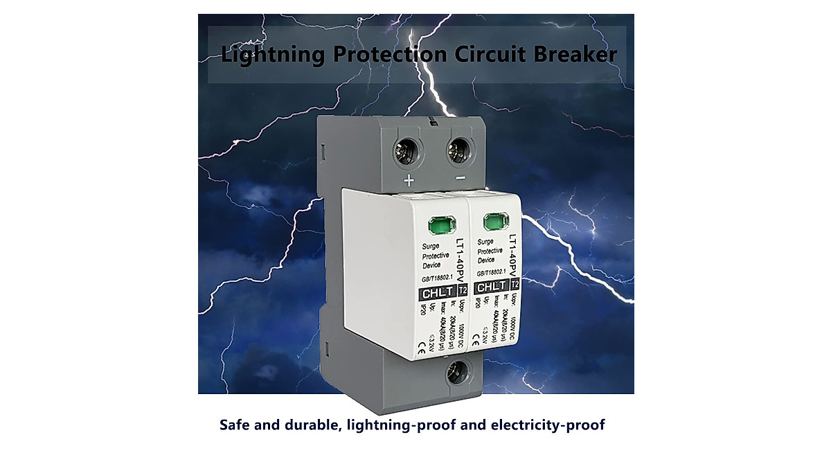 2P Surge Arrester Device for DC Protection | Flylin 40KA Lightning ...