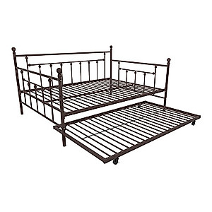 DHP Manila Metal Full Size Daybed and Twin Size Trundle (Bronze)