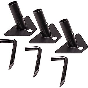 Moultrie Metal Feeder Feet | 3 Feeder Feet | 3 Stakes | 1 5/16" Leg Diameter