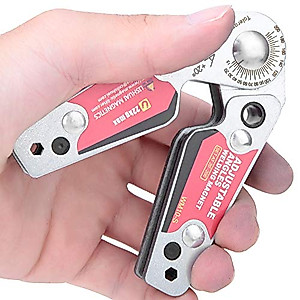 Adjustable Angle Welding Magnets with Wrench, 20-200 Degree Adjustable Angles Welding Magnetic Welding Clamp Holder, Welding Equipment
