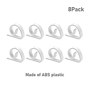 CROWATTS Tablecloth Clip Picnic Table Clip-Plastic Tablecloth Clip, Used for Restaurant Party Wedding Graduation Ceremony and Outdoor Picnic Tablecloth Fixing (8 Pack)