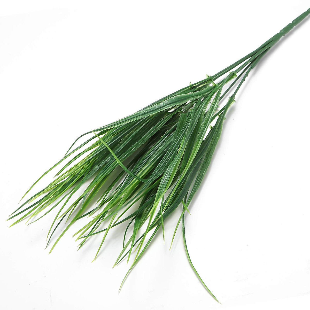 EZFLOWERY 4 Pcs Artificial Plastic Green Wheat Grass, Shrubs, Bushes, Fake Plants, Indoor, Outdoor, Home, Garden, Veranda, Kitchen, Office, Hotel, Table, Window Box, Shelf Decoration. (4, Wheat Grass)