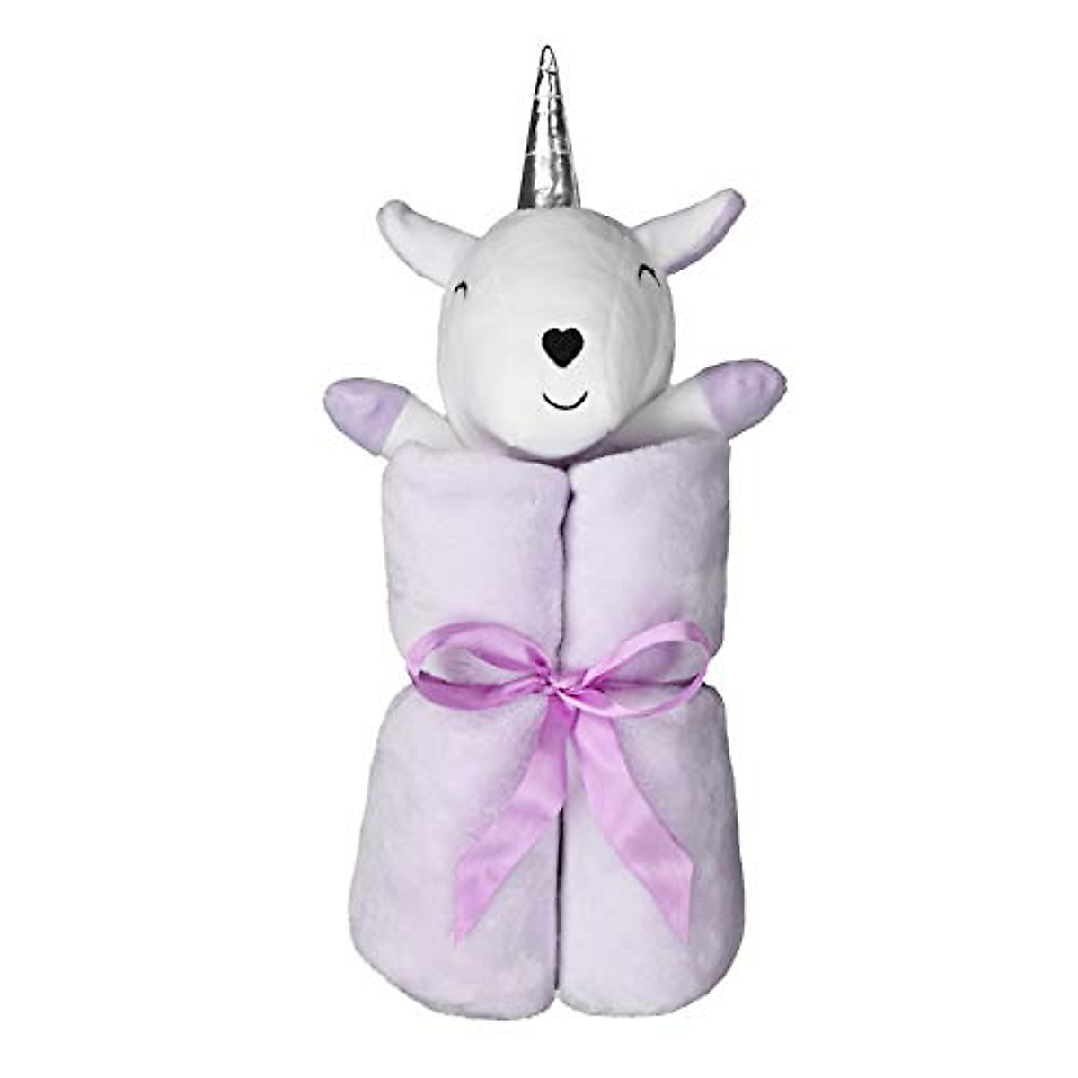 Custom Catch New Baby Gift for Girl - Personalized Blanket with Name - Newborn or Infant, Purple