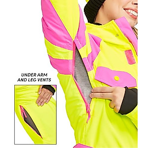 Tipsy Elves Bright Women's Ski Suit Neon Powder Blaster from Size Large