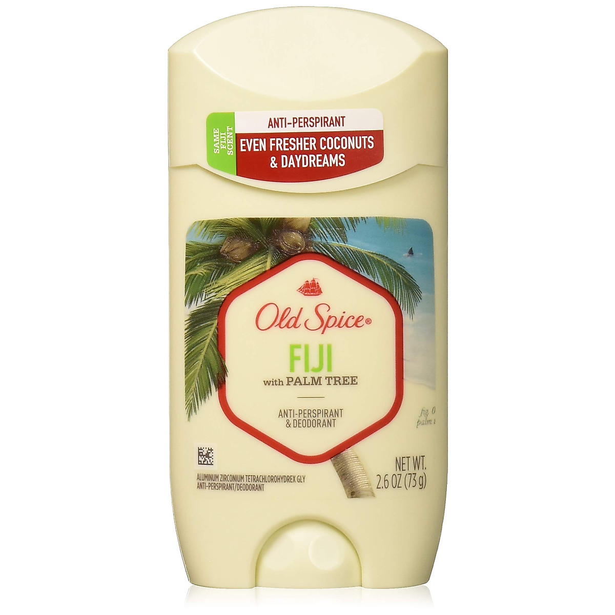 Old Spice Fresh Collection Anti-Perspirant Deodorant Fiji 2.60 oz (Pack of 3)