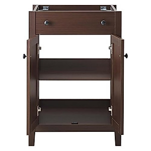 Modway Nantucket 24" Bathroom Vanity Cabinet (Sink Basin Not Included) in Walnut