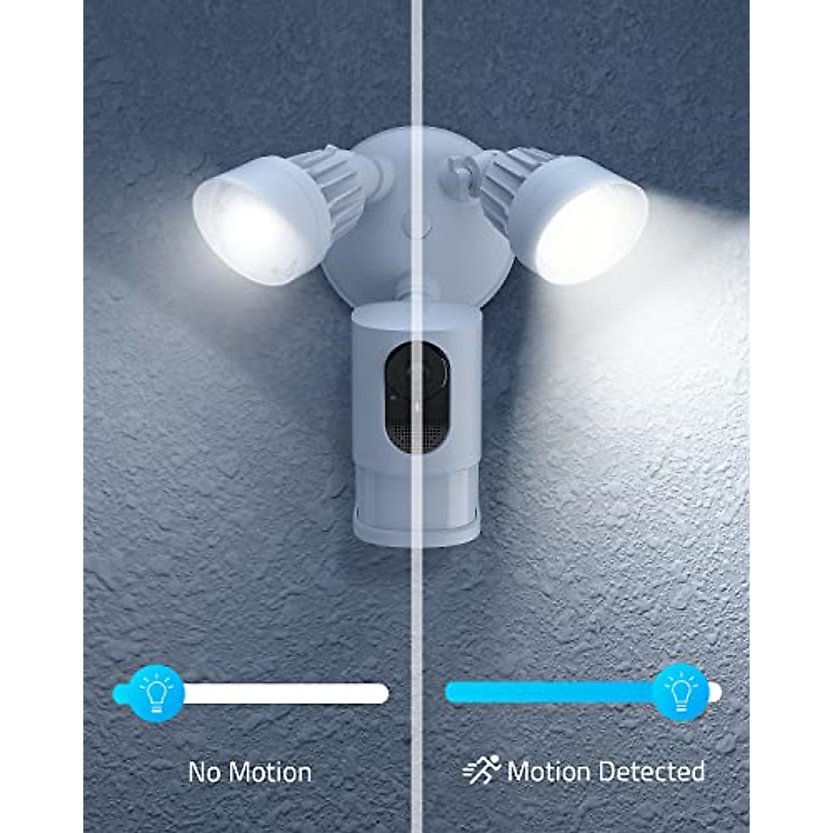 eufy security Floodlight Camera E with Built-in AI, 2K Resolution, 2-Way Audio, No Monthly Fees, 2000-Lumen Brightness, Weatherproof, Existing Outdoor Wiring and Weatherproof Junction Box Required