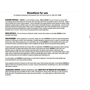 Ospho 605 Metal Treatment