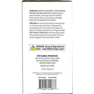 Slime 10188 Flat Tire Puncture Repair Sealant, Rescue, Emergency Repair for highway vehicles, universal fit, Non-toxic, eco-friendly
