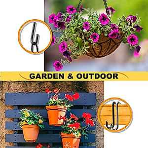 Wellmax 101pc S Hooks for Hanging, Heavy Duty S Shaped Hooks, Combination Assortment Metal S Hook Set for Hanging Plants, Closet, Kitchen, Pot Rack, and pots and Pans