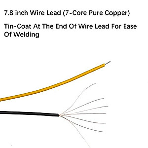 EDGELEC 30pcs 12 Volt 3mm White Blinking LED Lights Emitting Diodes (1.5Hz Single Color Flashing) Pre Wired 7.9 inch DC 12v LED Light Clear Lens Small LED Lamps