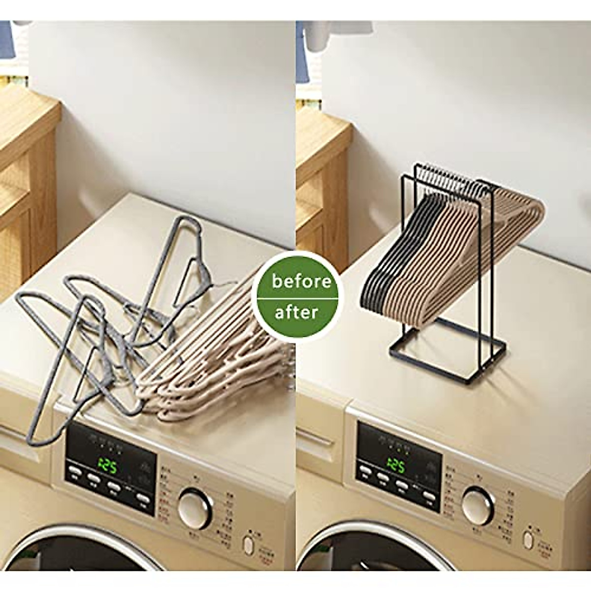 Hanger Organizer Rack Hanger Stacker Holds up 110 Wire Clothes Hangers for Laundry Room Closet Space Saving,Hanger Rack Storage is Especially Suitable for Adults and Baby Standard Velvet Hangers