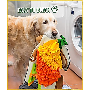 Snuffle Mat for Large Dogs,40"x 28"Dogs Nosework Feeding Mat, Enrichment Interactive Dog Puzzle, Slow Food Mat for Dogs Cats Toys for Training and Brain Stimulating,Encourages Natural Foraging Skills