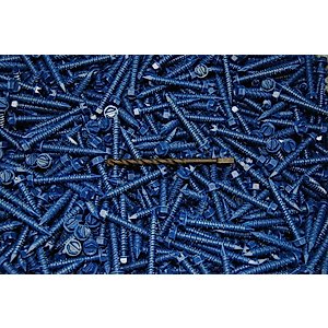 (200) Hex Washer Head 1/4 x 1-3/4 Concrete Masonry Screws Tapcon Anchor & Bit