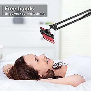 Klsniur Cell Phone Holder, Universal Phone Stand Clip Lazy Bracket Flexible Articulating Arm Phone Mount Compatible with iPhone 14 13 12 11 Pro Xs Max XR X 8 7 6 6s Plus, Samsung S10 S9 S8 S7