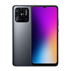 Xiaomi Redmi 10C 4G LTE (64GB + 3GB) Factory Unlocked 6.71" 50MP Camera (Only Tmobile - Mint Tello USA Market) + (w/Fast Car Charger Bundle) (Graphite Gray)