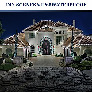 25 Pack C7 Cool White LED Replaceable Bulbs – Dimmable White LED Christmas Lights Bulbs Decoration, 0.72W Indoor Outdoor Christmas Waterproof Bulbs, White Night Light, E12 Candelabra Base, IP:65