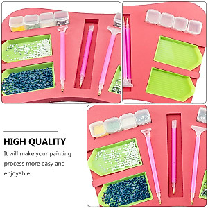 10pcs Craft Rhinestone Diamond Tool Holder Organizer Drills DIY Accessories Full Art Tray Painting Storage Drill