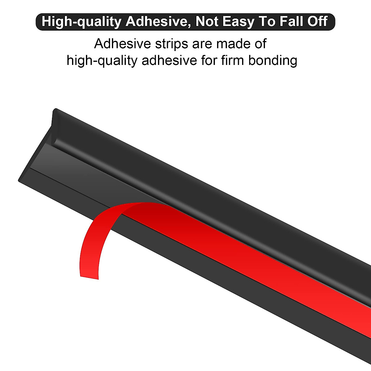 5M/16.4Ft Car Weather Seal Strip for Car Front Rear Bumper Lip Headlight, Rubber Seal Strip Waterproof Universal T-Type Automotive Weather Stripping for Car (8 * 10mm)