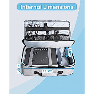 HISION Projector Bag Mini Projector Case Portable Case for Mini Projector and Accessories