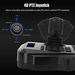 Hsility PTZ Controller 4D PTZ Joystick Controller IP Network Keyboard with LCD Display Screen