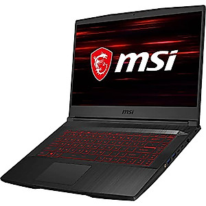 MSI GF65 Thin 15.6" 144Hz FHD IPS Gaming Laptop (Intel i7-10750H 6-Core 2.60GHz, 32GB RAM, 512GB PCIe SSD, GeForce RTX 3060 6GB, Red Backlit KYB, WiFi 6, BT 5.2, Win 10 Home) w/Dockztorm Hub