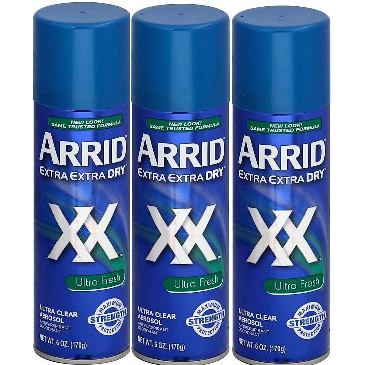 ARRID XX Ultra Clear Anti-Perspirant Deodorant Spray, Ultra Fresh, 6 Ounce (Pack of 3)