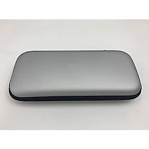 Compact Storage Bag, Casual Portable Solid Color Protective Case for Game Host Switch Supplies (Silver, 26.5 * 12.5 * 3.5CM)