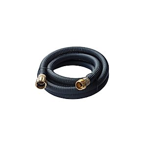 Boersite Garden Hose Extension Flexible Hose Adapter Short Connector Hose with Integrated Spiral Tube for Hose Reel/RV/Dehumidifier (3FT)