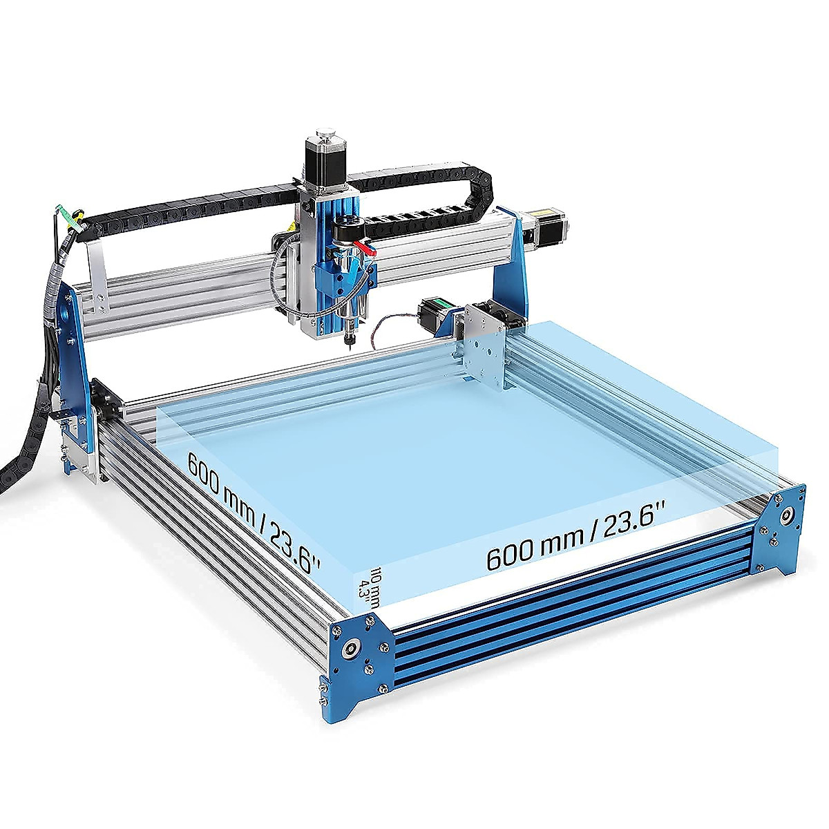 Genmitsu CNC Router Machine PROVerXL 4030 XYZ Working Area 400 x 300 x 110mm (15.7''x11.8''x4.3'')+ PROVerXL 4030 XY-Axis Extension Kit Upgraded Accessories, Expand from 4030 to 6060 (24”x 24”)