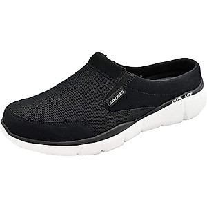Skechers Sport Men's Equalizer Coast to Coast Mule, Black/White, 12 M US