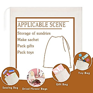 Pangda 15 Packs Muslin Bags Cloth Bags with Drawstring Canvas Large Storage Bags Bulk Cotton Reusable Grocery Bags DIY Craft Sachet Bag for Party Wedding Home Storage, Natural Color (15 x 22 Inches)
