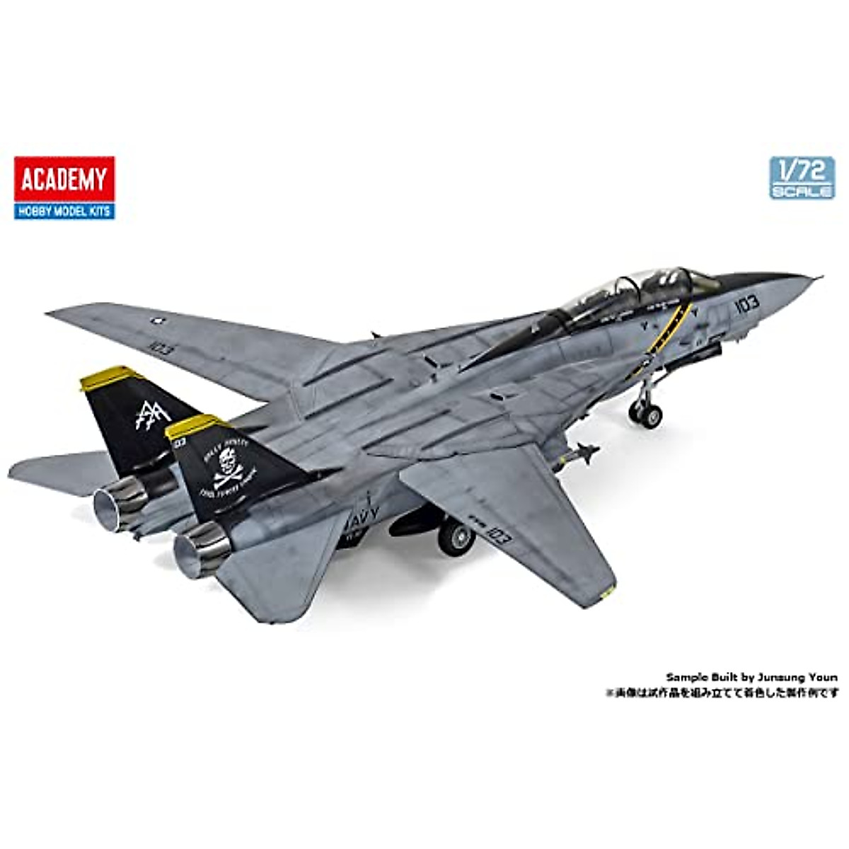 Academy 1/72 US Navy F-14B Tomcat VF-103 Jolly Rogers Plastic Model 12578