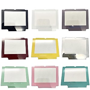 Glass Screen Lens Protector For Gameboy Advance SP GBA SP Glass Mirror Replacement (Lake Blue)