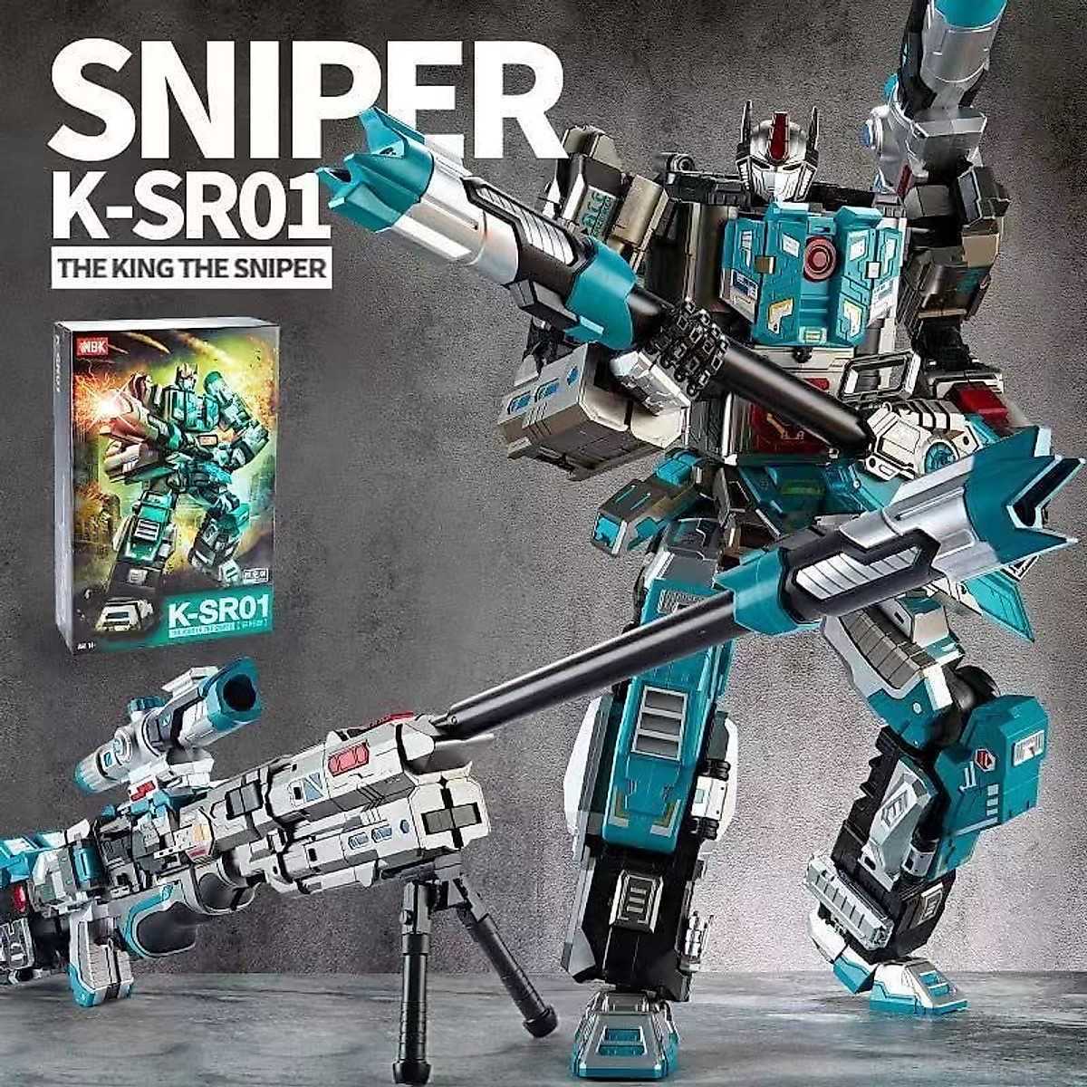 NBK Deformation Toy King of Sniper Oversized Action Figure Robot Model Deformed Original Gift for Kids Adults