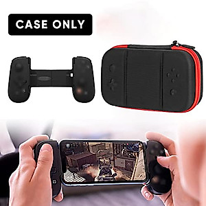 Minahao Gamepad Carrying Case Compatible with Backbone One Gaming Controller with Wrist Strap and mesh Pocket for Accessories.(Case only)