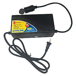 Heavy Duty 180W/15A AC to DC Converter,BUENNUS Convert 110V-240V to 12V Car Cigarette Lighter Socket Adapter AC DC Power Supply US Standard Plug for Car Refrigerator Vacuum Cleaner Air Pump