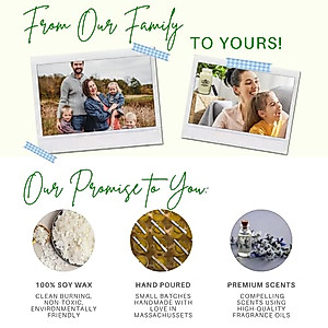 Nika's Home Lily of The Valley Soy Candle 12oz Mason Jar Non-Toxic White Soy Candle Handmade, Long Burning 50-60 Hours Highly Scented All Natural, Clean Burning Candle Gift Décor