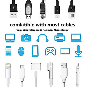6:1 Dual Wall Adhesive Super Heat Shrink Tubing,Wire Repair,Mac Book Air Pro Charging Cable Crack Damage Charge Repair,Mouse Cable Protector,Saver Cover for Type C,iPhone,Apple Lightning,HDMI (4)