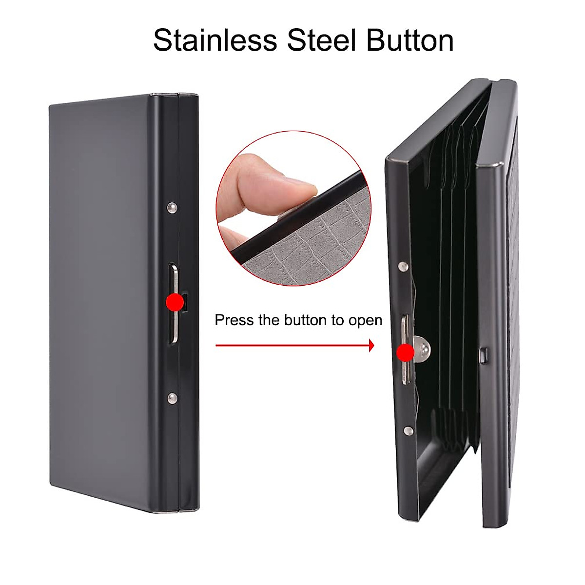 EASTNIGHTS Rfid Credit Card Holder Slim Metal Card Wallet Business Card holders Small Card Case for Men Women
