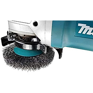 Makita 1 Piece - 4 Inch Crimped Wire Wheel Brush For Grinders - Light-Duty Conditioning For Metal - 4" x 5/8-Inch | 11 UNC