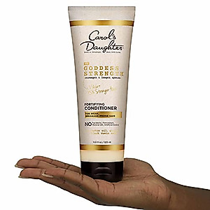 Carol's Daughter Goddess Strength Curly Hair Conditioner for Dry Damaged Hair – Made with Castor Oil, 11 fl oz