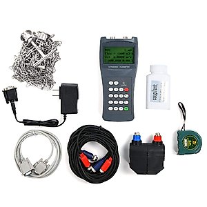 Portable Digital Ultrasonic Flow Meter, Professional TDS-100H Handheld Ultrasonic Flowmeter
