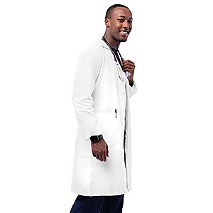 Adar Universal Unisex Lab Coats - Classic 39" Lab Coat - 803 - White - 34