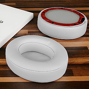 Geekria PRO Extra Thick Replacement Ear Pads for Beats Studio 3, Studio 3.0 Wireless (A1914) Headphones Ear Cushions, Headset Earpads, Ear Cups Cover Repair Parts (White)