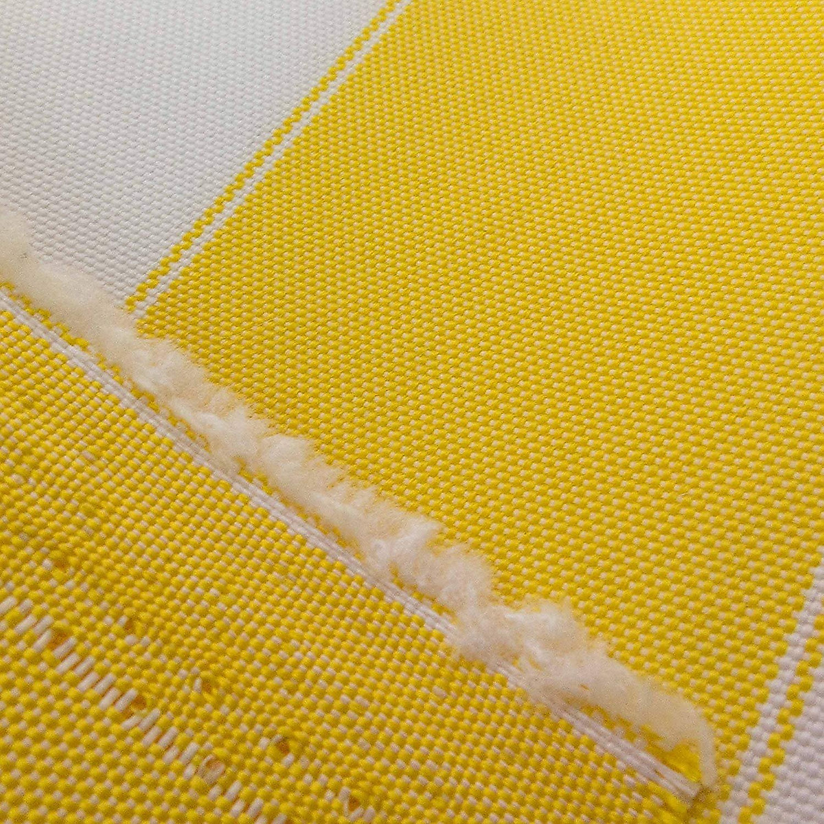 Stripe Canvas Awning Fabric, Premium Quality,Outdoor Stripe 2" Waterproof Canvas, 2 Tone, Fabric 60" 600 Denier 100% Nylon Durable 60" Wide Sold by Yard o roll by Fabric Imperial (Yellow/White)