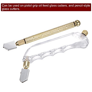 HARFINGTON 2Pcs Glass Cutter Replacement Heads 6mm-12mm Tungsten Carbide Replacement Cutting Blades Replacement Cutter Head for Glass Cutter Tool